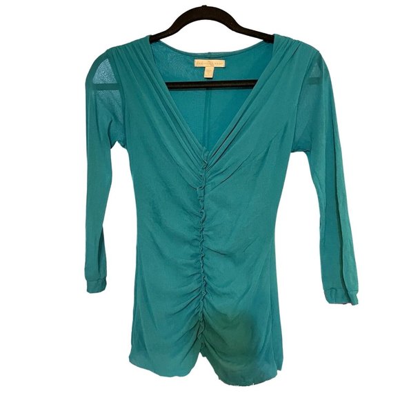 Weston West | Tops | Vintage Bodycon Ruched Sexy Party Clubwear Top ...
